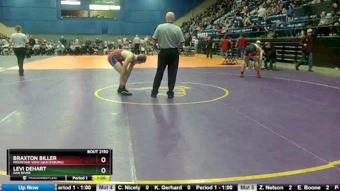 2 - 165 lbs Cons. Round 2 - Braxton Biller, Mountain View (Quicksburg ...