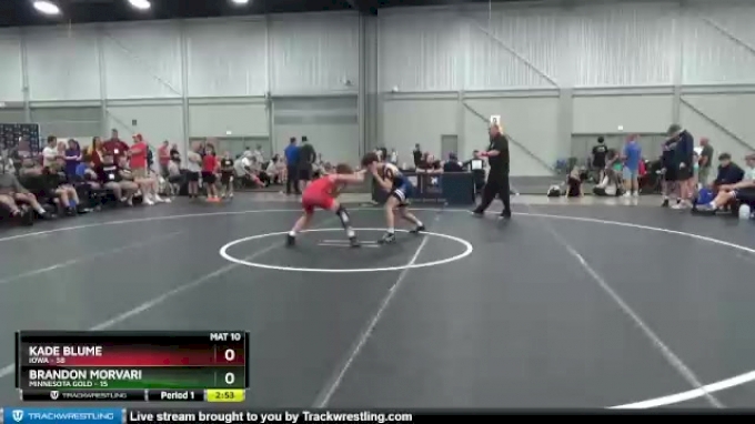 113 lbs Round 3 (8 Team) - Kade Blume, Iowa vs Brandon Morvari ...
