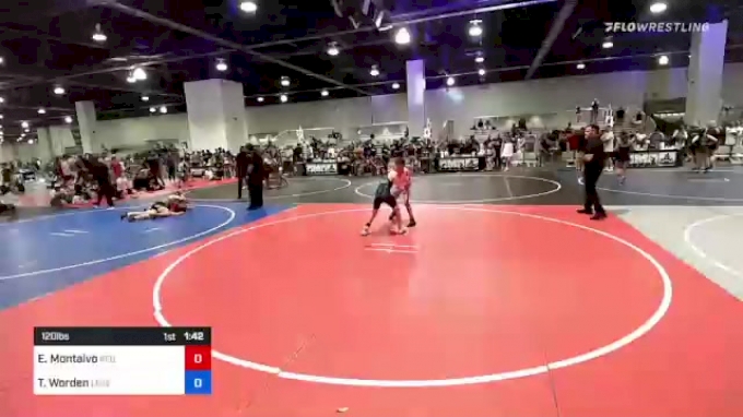 120 lbs Rr Rnd 5 - Evan Montalvo, Red Wave vs Talon Worden, Legends ...