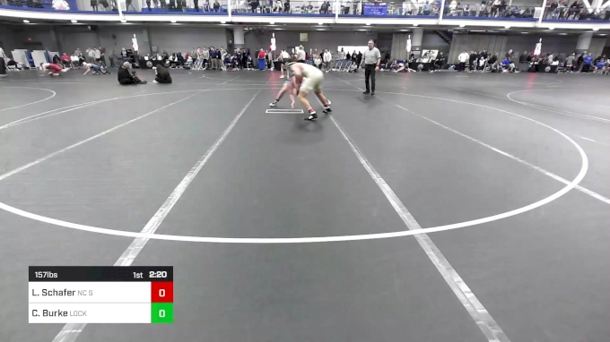 157 lbs Round Of 32 - Latrell Schafer, NC State - UnAttached vs Chase ...