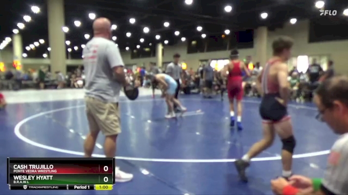 120 lbs Cons. Round 3 - Wesley Hyatt, B.R.A.W.L vs Cash Trujillo, Ponte Vedra Wrestling