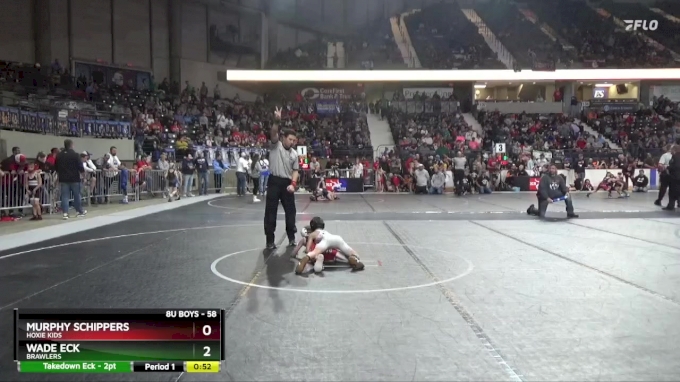 58 lbs Champ. Round 1 - Murphy Schippers, Hoxie Kids vs Wade Eck, Brawlers