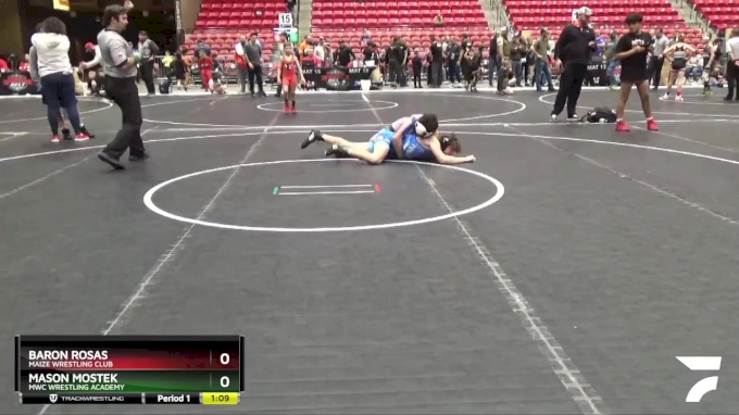 150 lbs 1st Place Match - Baron Rosas, Maize Wrestling Club vs Mason ...