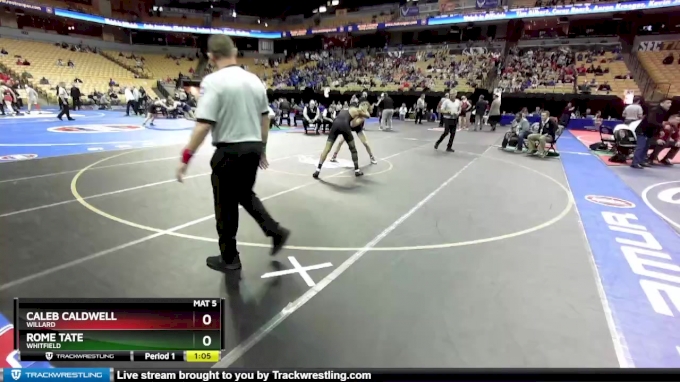 144 Class 3 lbs Semifinal - Rome Tate, Whitfield vs Caleb Caldwell, Willard