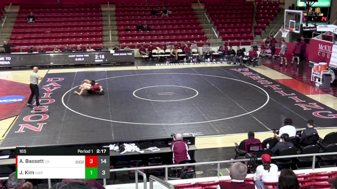 165 lbs Finals (2 Team) - Josh Kim, Harvard vs Avery Bassett, Lock Haven