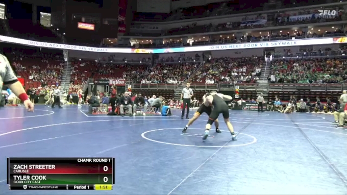 3A-165 lbs Champ. Round 1 - Zach Streeter, Carlisle vs Tyler Cook ...