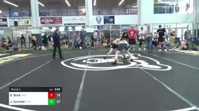 120 lbs Round 3 - Gavin Buck, Jacket W.C. vs Joshua Spontak, Phoenix ...
