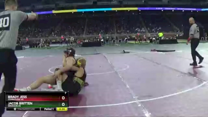 D4-175 lbs 3rd Place Match - Jacob Britten, Bronson HS vs Brady Jess ...