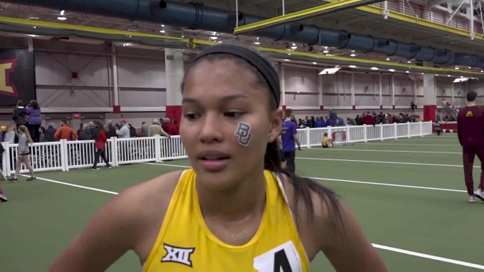 Aaliyah Miller after running 2:02