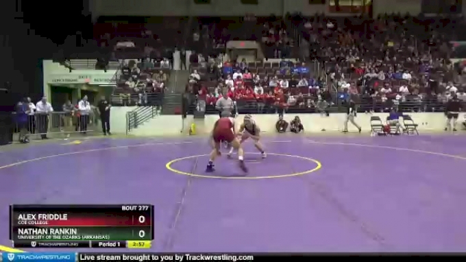 125 lbs 5th Place Match - Alex Friddle, Coe College vs Nathan Rankin ...