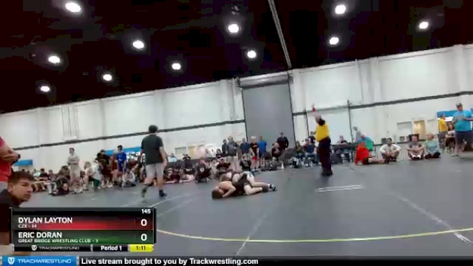 145 lbs Round 3 (4 Team) - Dylan Layton, C2X vs Eric Doran, Great ...