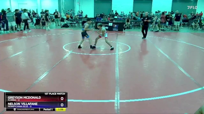 83 lbs Placement Matches (8 Team) - Greyson McDonald, Florida vs Nelson ...