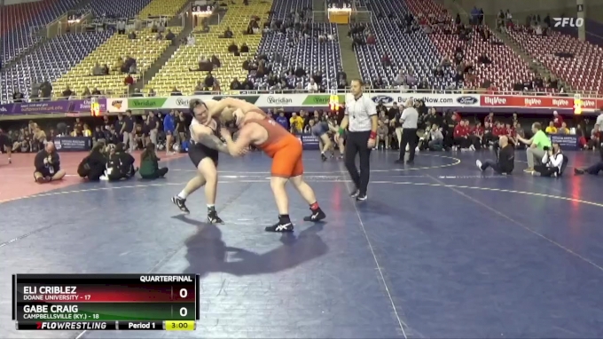 285 lbs Quarters & 1st Wb (16 Team) - Gabe Craig, Campbellsville (Ky ...