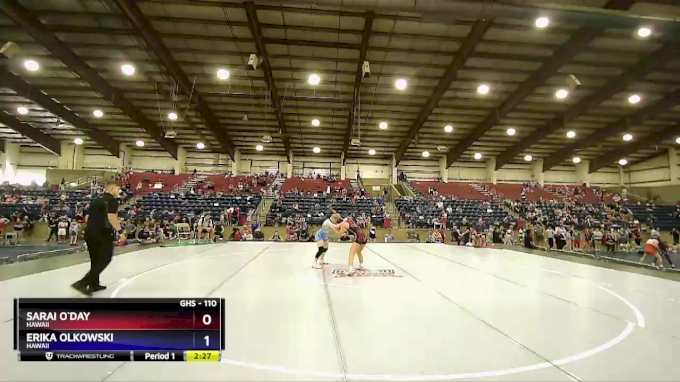 110 Lbs Cons Semi Sarai O`day Hawaii Vs Erika Olkowski Hawaii