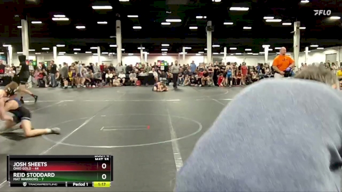 120 lbs Round 2 (4 Team) - Josh Sheets, Ohio Gold vs Reid Stoddard, Mat ...