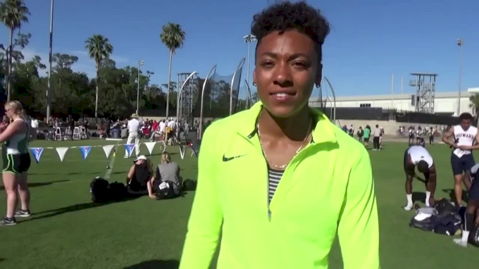 Kaylin Whitney at the 2017 Florida Relays
