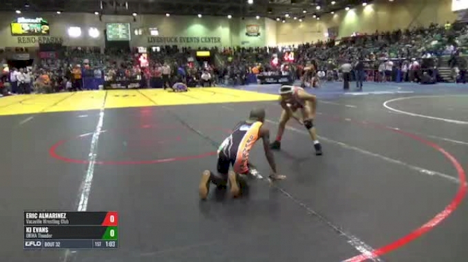 100 Round of 32 - Eric Almarinez, Vacaville Wrestling Club vs Kj Evans ...