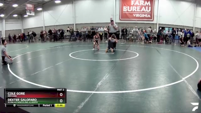 67 lbs Semifinal - Cole Gore, Red Lion vs Dexter Galofaro, Scanlan ...