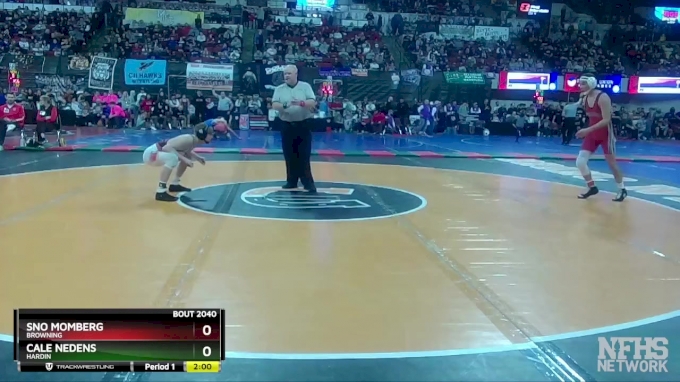 A - 132 lbs Champ. Round 1 - Sno Momberg, Browning vs Cale Nedens, Hardin