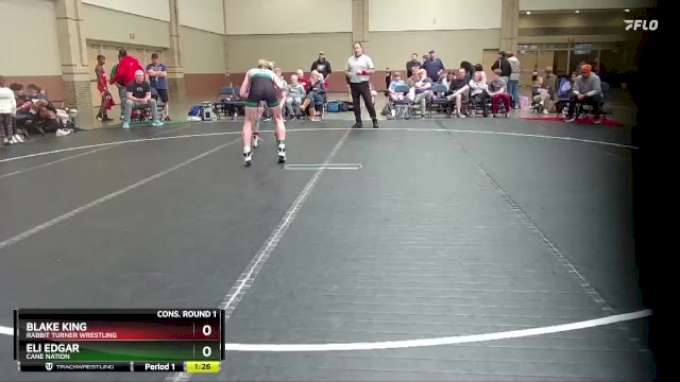 130 lbs Cons. Round 1 - Eli Edgar, Cane Nation vs Blake King, Rabbit ...
