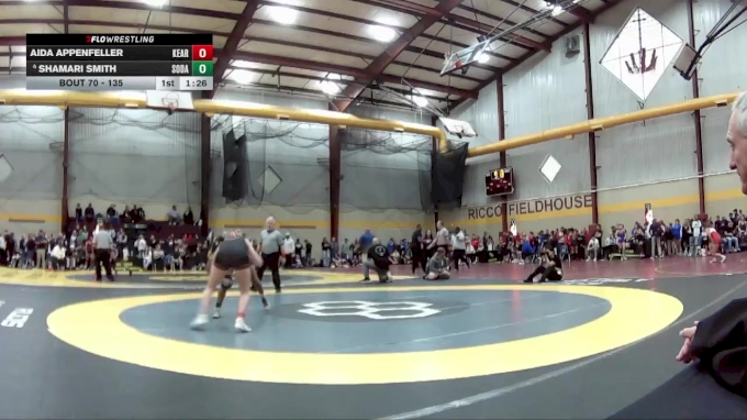 135 lbs Champ. Round 1 - Aida Appenfeller, Kearney HS vs Shamari Smith ...