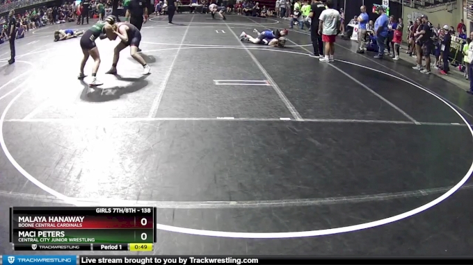 138 lbs Cons. Round 1 - Malaya Hanaway, Boone Central Cardinals vs Maci ...