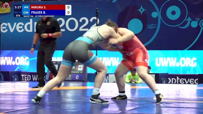 72 kg 1/4 Final - Sumire Niikura, Japan vs Brianna Molly Fraser, Canada