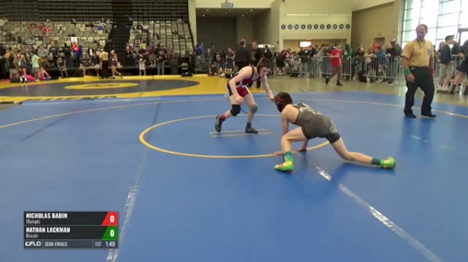 108-H Semi-Finals - Nicholas Babin, Olympic vs Nathan Lackman, Becahi