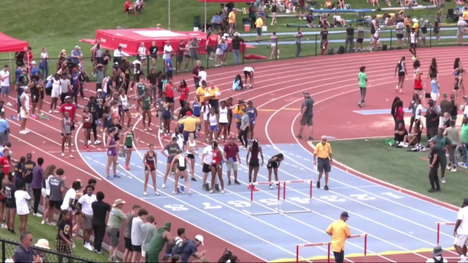 High School Girls' 110m Hurdles, Finals 1