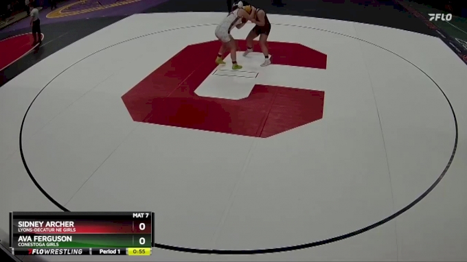 Cons. Round 2 - Sidney Archer, Lyons-Decatur NE Girls vs Ava Ferguson ...