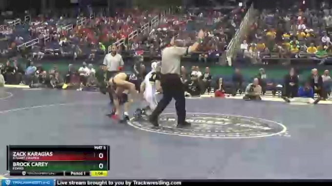 3A 145 lbs 1st Place Match - Zack Karagias, Stuart Cramer vs Brock ...