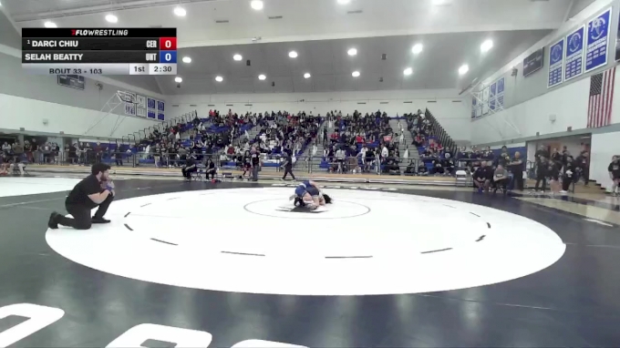 103 lbs Champ. Round 1 - Darci Chiu, Cerritos College vs Selah Beatty ...