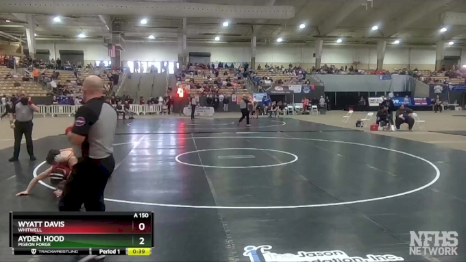 A 150 lbs Cons. Semi - Wyatt Davis, Whitwell vs Ayden Hood, Pigeon Forge