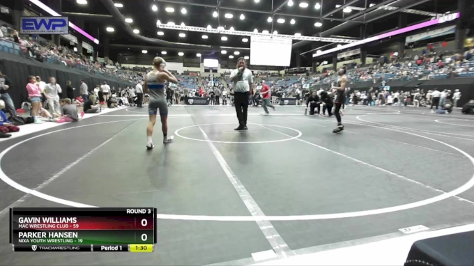 100 lbs Round 3 - Parker Hansen, Nixa Youth Wrestling vs Gavin Williams ...