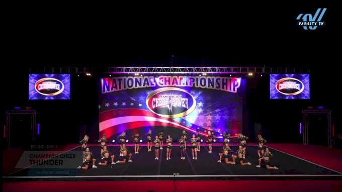 Champion Cheer - Thunder [2024 L5 Senior Day 1] 2024 Cheer Power ...