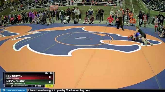 86 lbs Champ. Round 1 - Mason Shank, Eastern Oregon Elite vs Lily ...