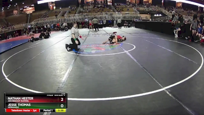 113 lbs Cons. Round 2 - Jesse Thomas, Hernando vs Nathan Hester ...