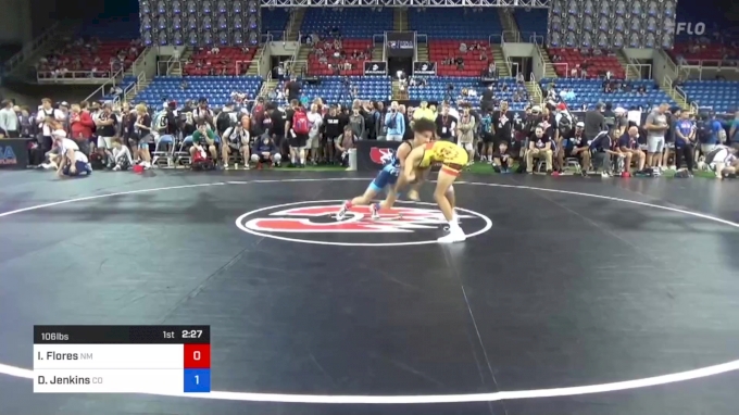 106 lbs Cons 32 #1 - Isaiah Flores, New Mexico vs Dashawn Jenkins, Colorado