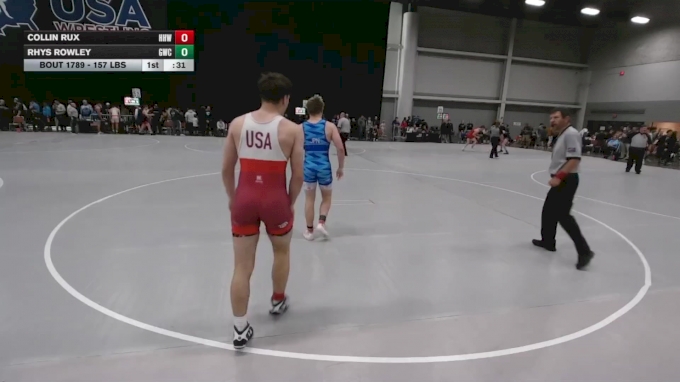157 lbs Cons. Rd Of 32 - Collin Rux, Harlem Huskies WC vs Rhys Rowley ...