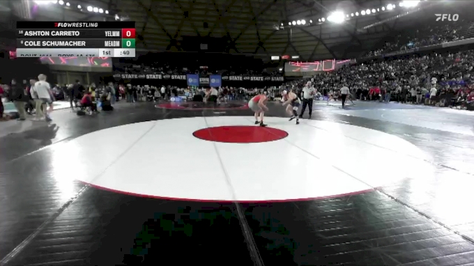Boys 4A 175 lbs Cons. Round 3 - Cole Schumacher, Mead vs Ashton Carreto ...