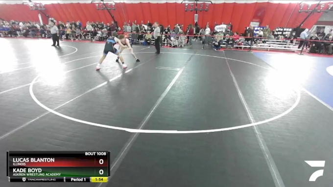160 lbs Champ. Round 1 - Lucas Blanton, Illinois vs Kade Boyd, Askren ...