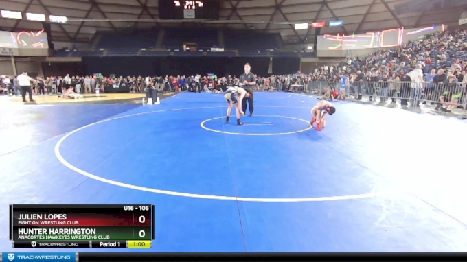 106 lbs Cons. Round 2 - Julien Lopes, Fight On Wrestling Club vs Hunter ...