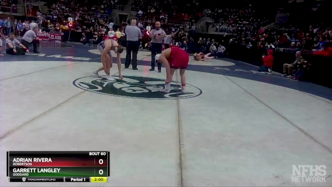 4A 152 lbs Champ. Round 1 - Garrett Langley, Goddard vs Adrian Rivera ...