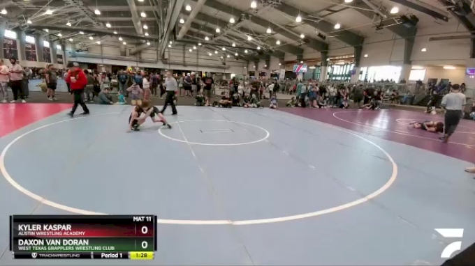 70 lbs Champ. Round 2 - Kyler Kaspar, Austin Wrestling Academy vs Daxon ...