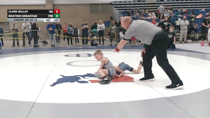 49 lbs Champ. Rd Of 16 - Brayden Sebastian, Tinley Park Bulldogs ...