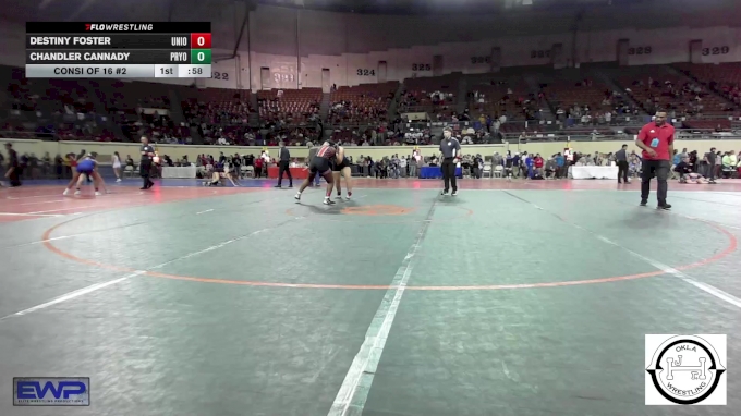 175 lbs Consi Of 16 #2 - Destiny Foster, Union Girls JH vs Chandler ...