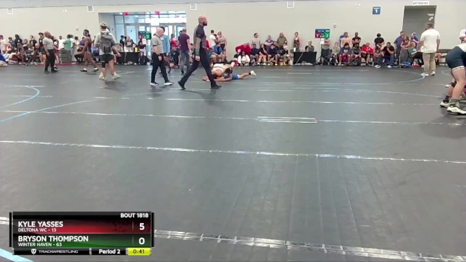 144 lbs Champ. Round 2 - Kyle Yasses, Deltona WC vs Bryson Thompson ...