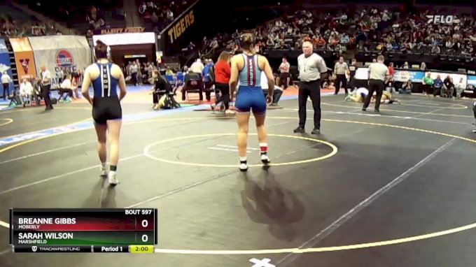 145 Class 1 lbs Semifinal - Sarah Wilson, Marshfield vs Breanne Gibbs ...