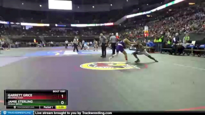 Champ. Round 1 - Garrett Grice, Bellevue East vs Jamie Sterling, Omaha ...