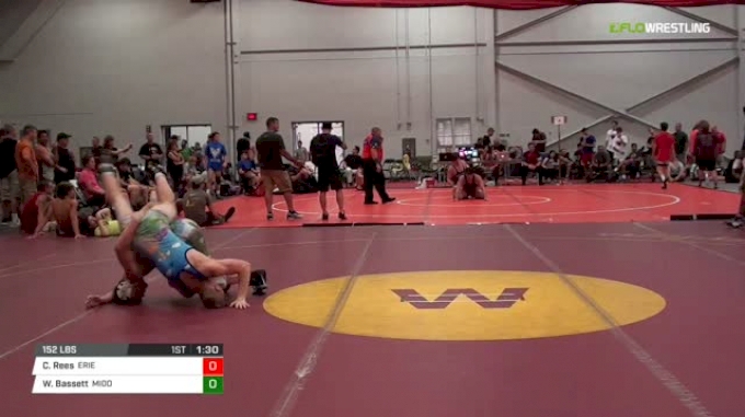 152 Quarter-Finals - Cole Rees, Erie PA vs Wyatt Bassett, Middleburg PA